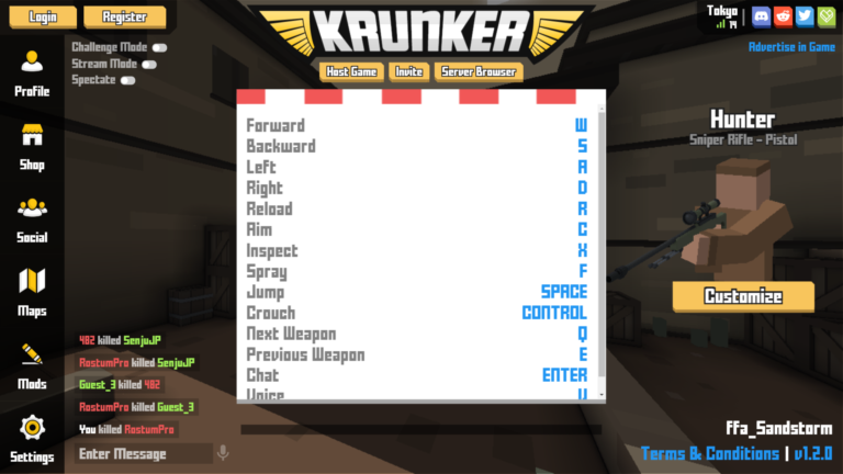 Krunker io(クランカー)のwiki風まとめ。やり方や操作設定、フレンドについても解説｜きききのゲームぶろぐ
